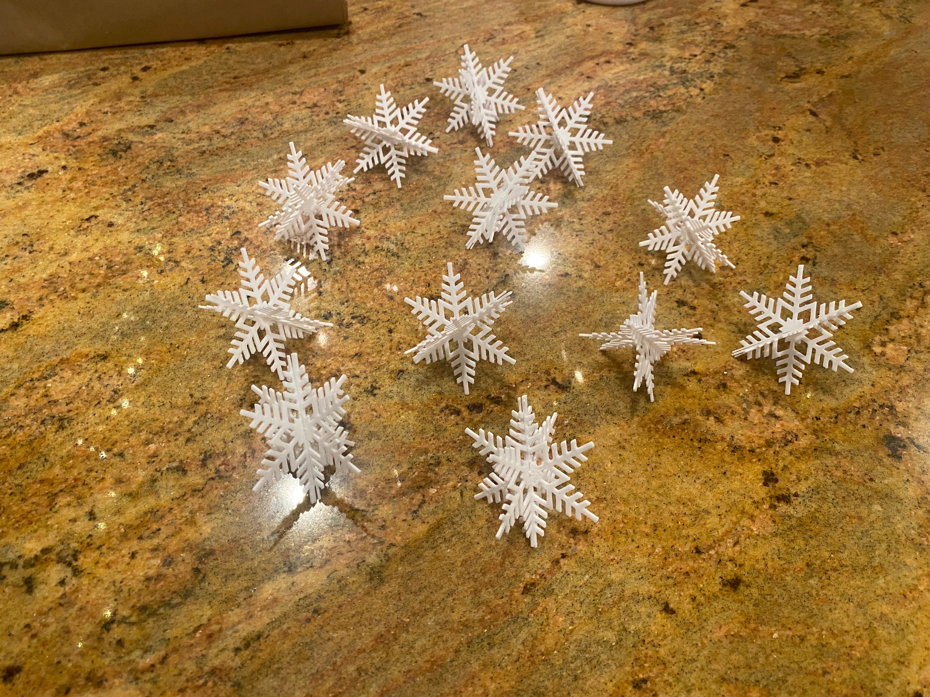 Exquisite 3D Printed 3-dimensional Snowflake: A Winter Wonderland at ...