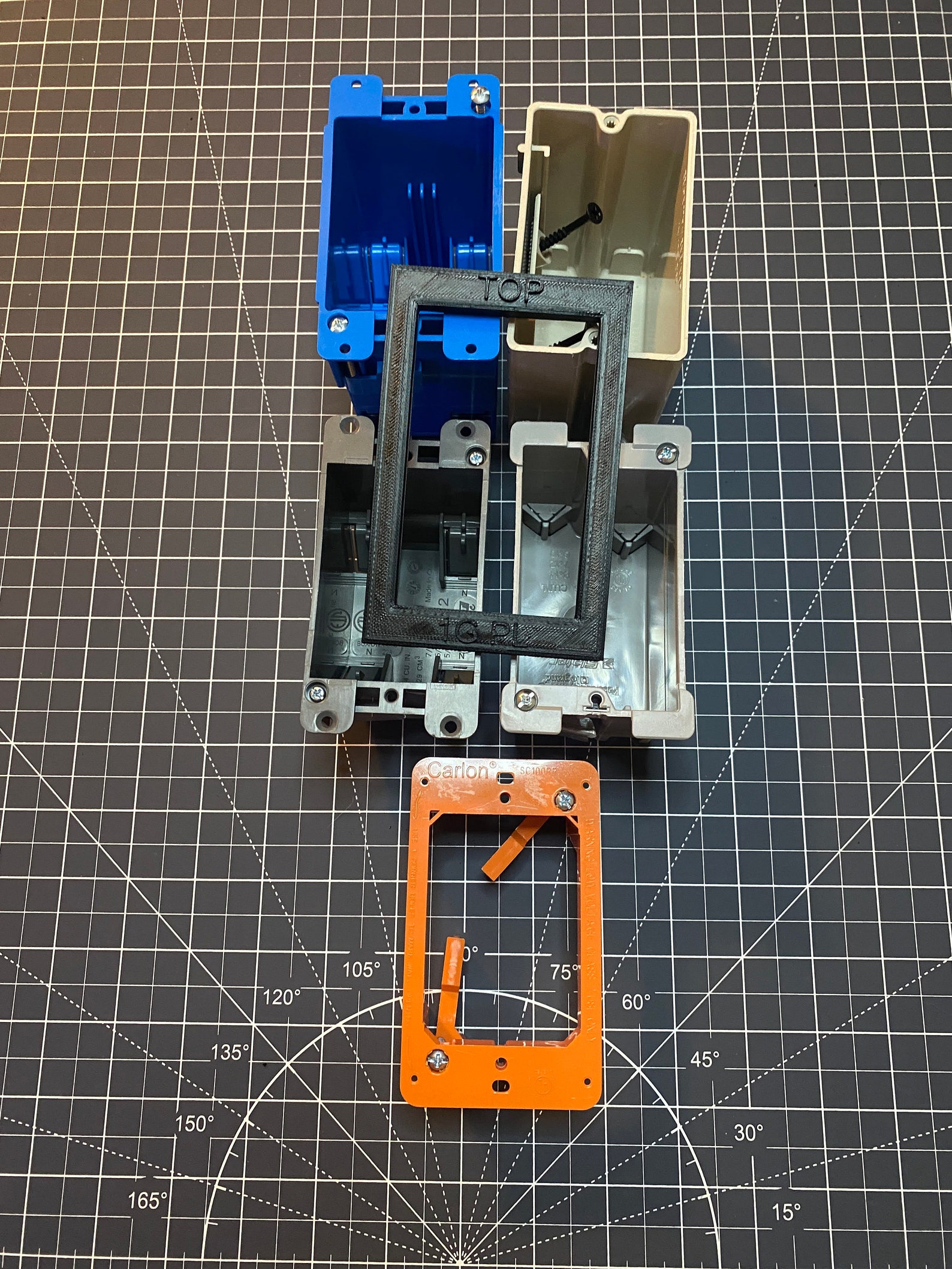 Precision Electrician's Cut-in Box Template Collection: 1-4 Gang, Round ...