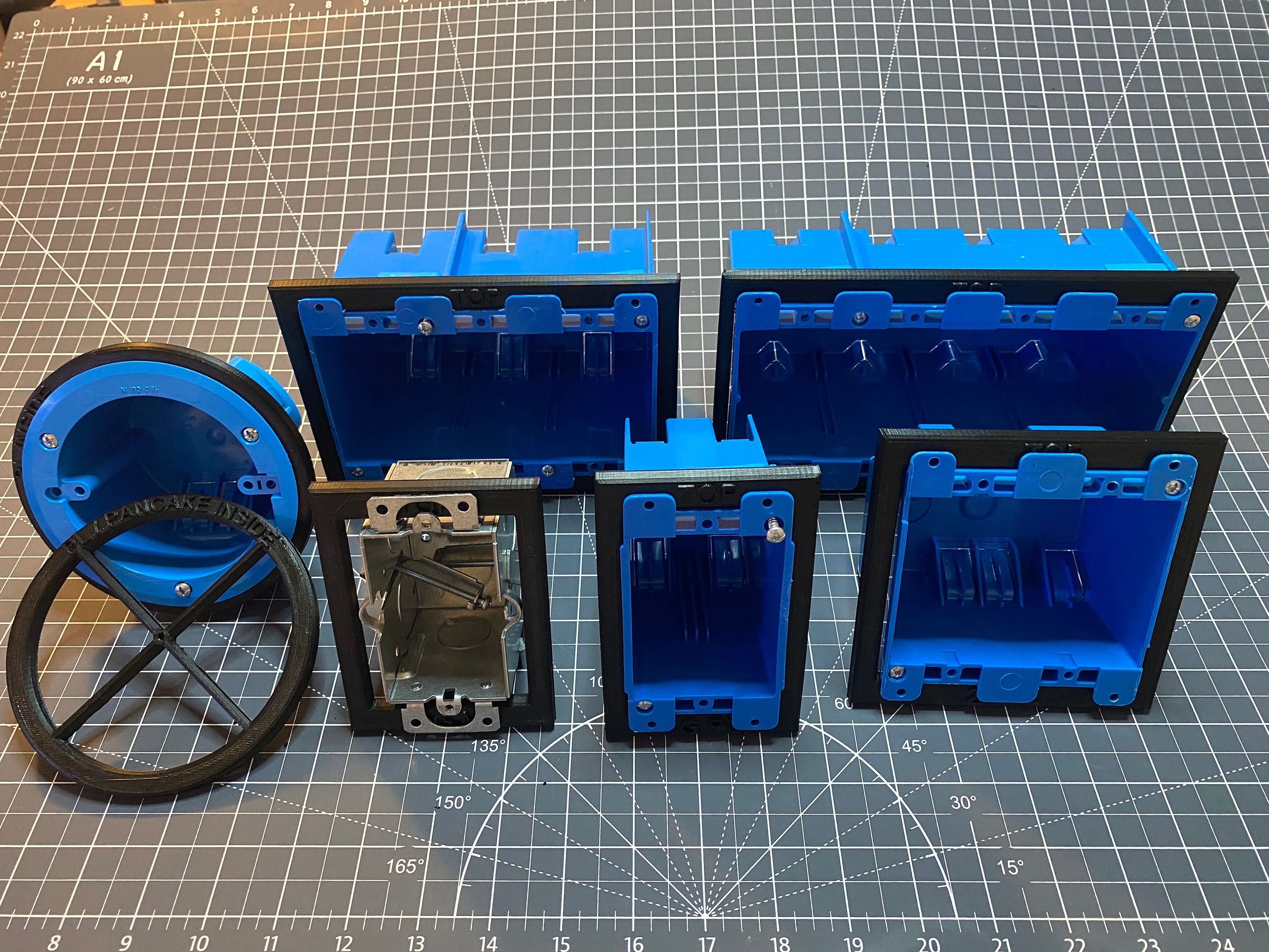 Metal Electrical Box In Cut