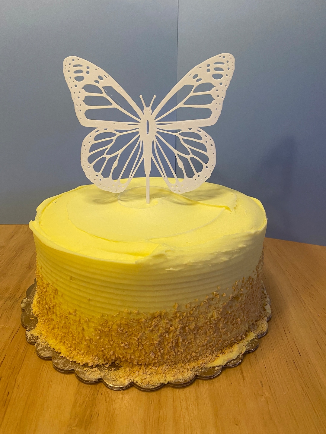 3D Printed Butterfly Cake Topper - Customizable Wedding & Birthday ...