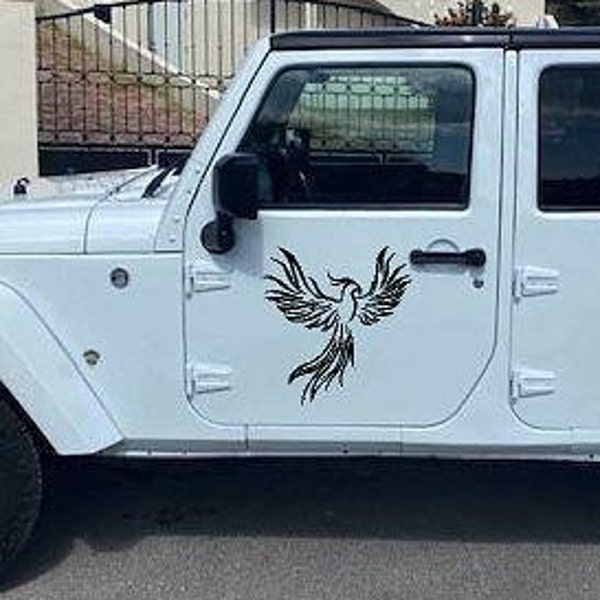 Phoenix Rising Car Decal - Etsy