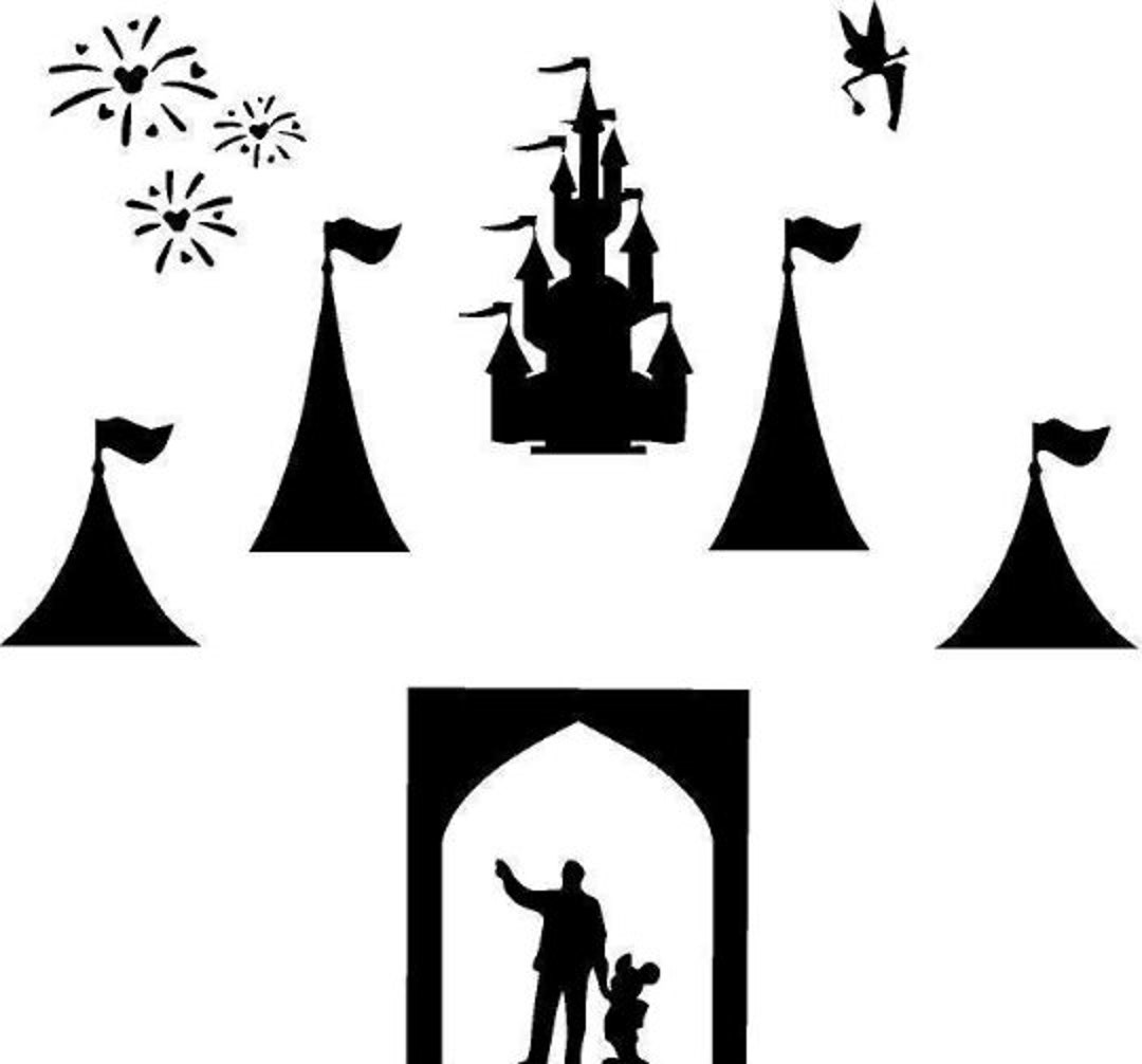 Disney Castle Wall Decal | Disney Castle Photo Castle Decal | Disney ...