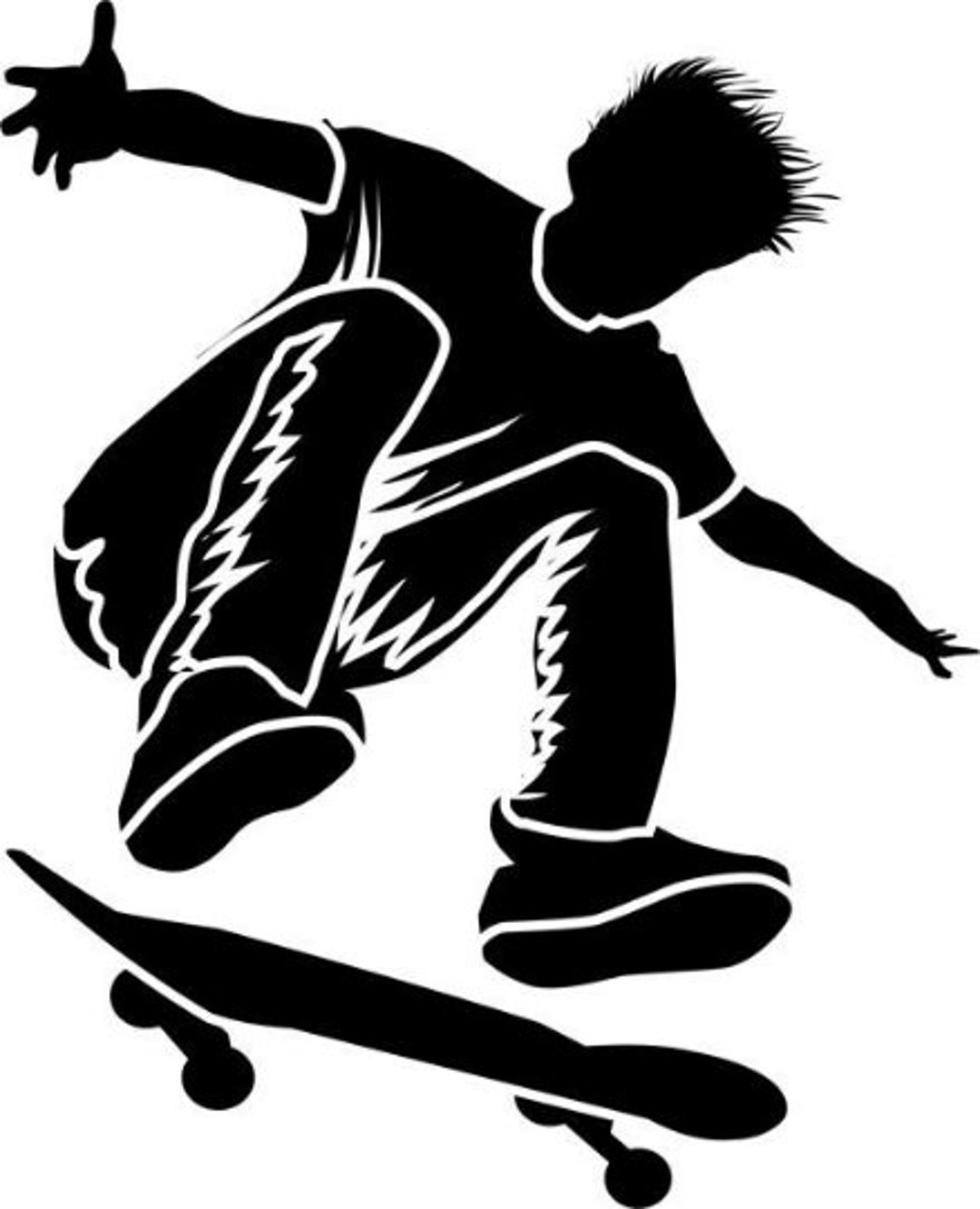 Skateboard Wall Decal - Removable - Vinyl Decal - Home Décor - Skater ...