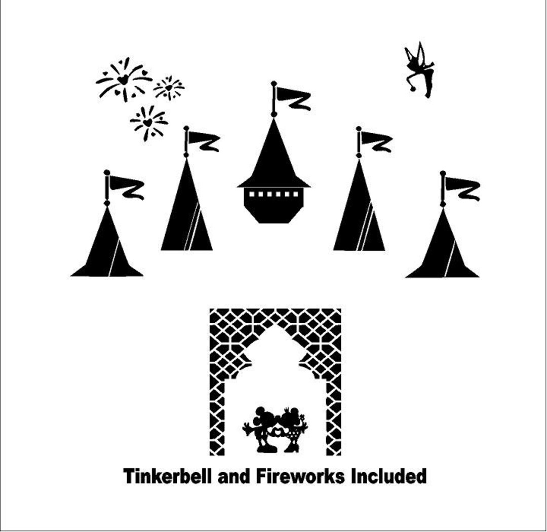 Disney Castle Wall Decal | Disney Castle Photo Castle Decal | Disney ...