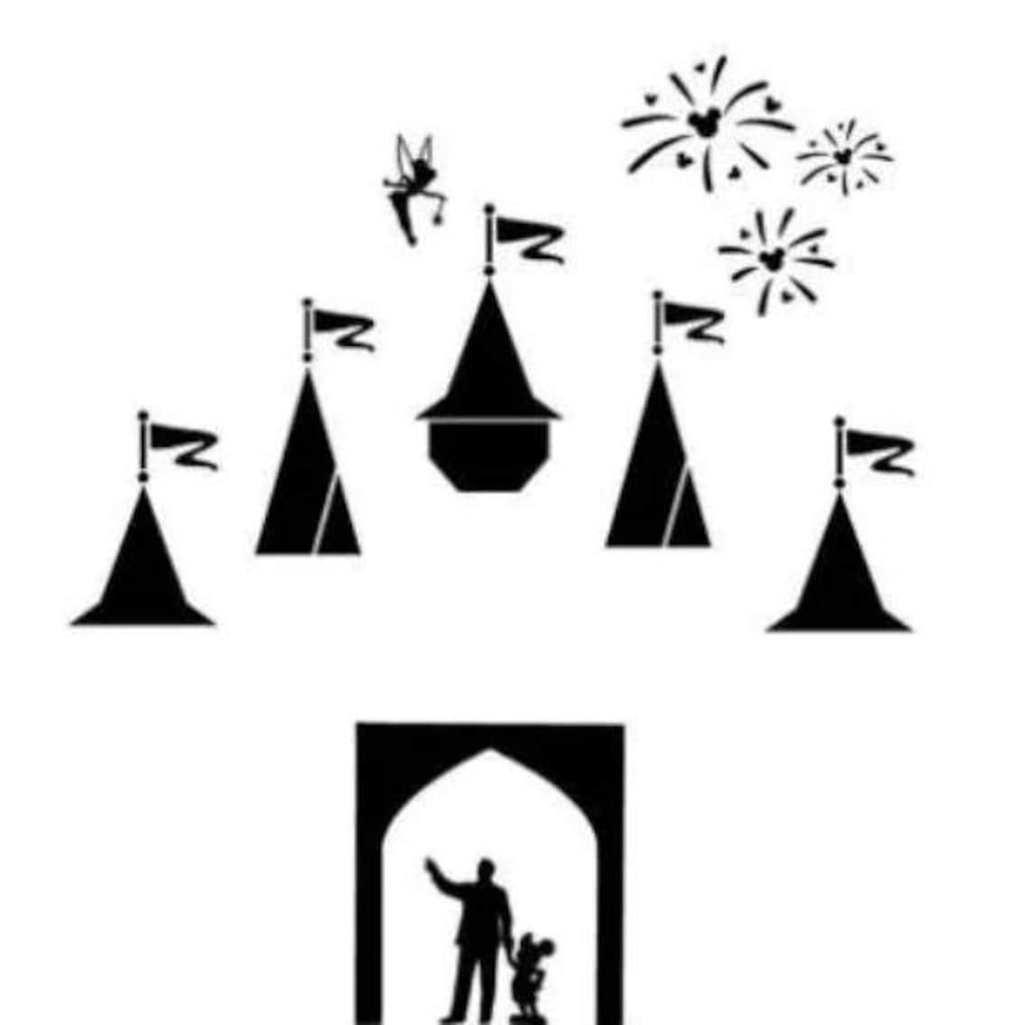 Disney Castle Wall Decal Disney Castle Photo Castle Decal - Etsy