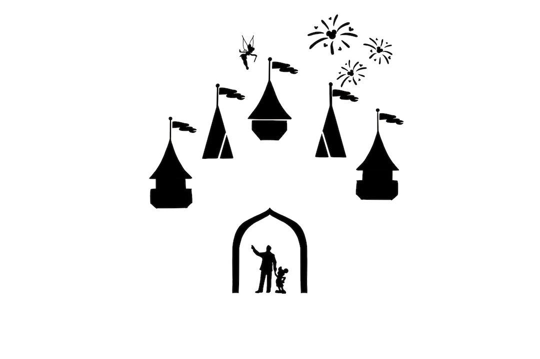 Disney Castle Wall Decal Disney Castle Photo Castle Decal Disney Castle ...