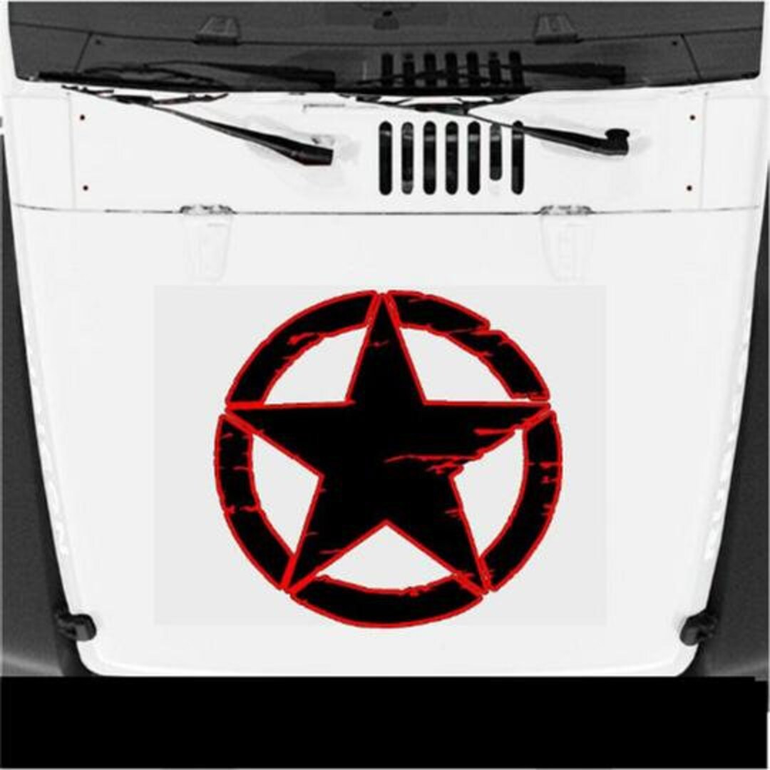 Big Stickers Cars Army Star Decal for Jeep Sticker Large Vinyl Military ...