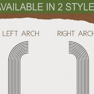 Half Arch Wall Decal - Abstract Wall Decor, Boho Interior Wall Art ...
