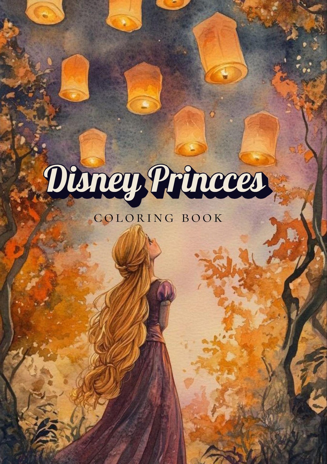 Princces Coloring Book - Etsy