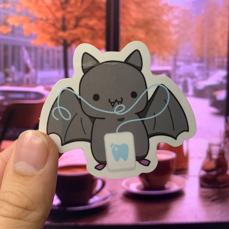 Floss Bat Dental Dental Student Sticker Dental Assistant Dental School ...