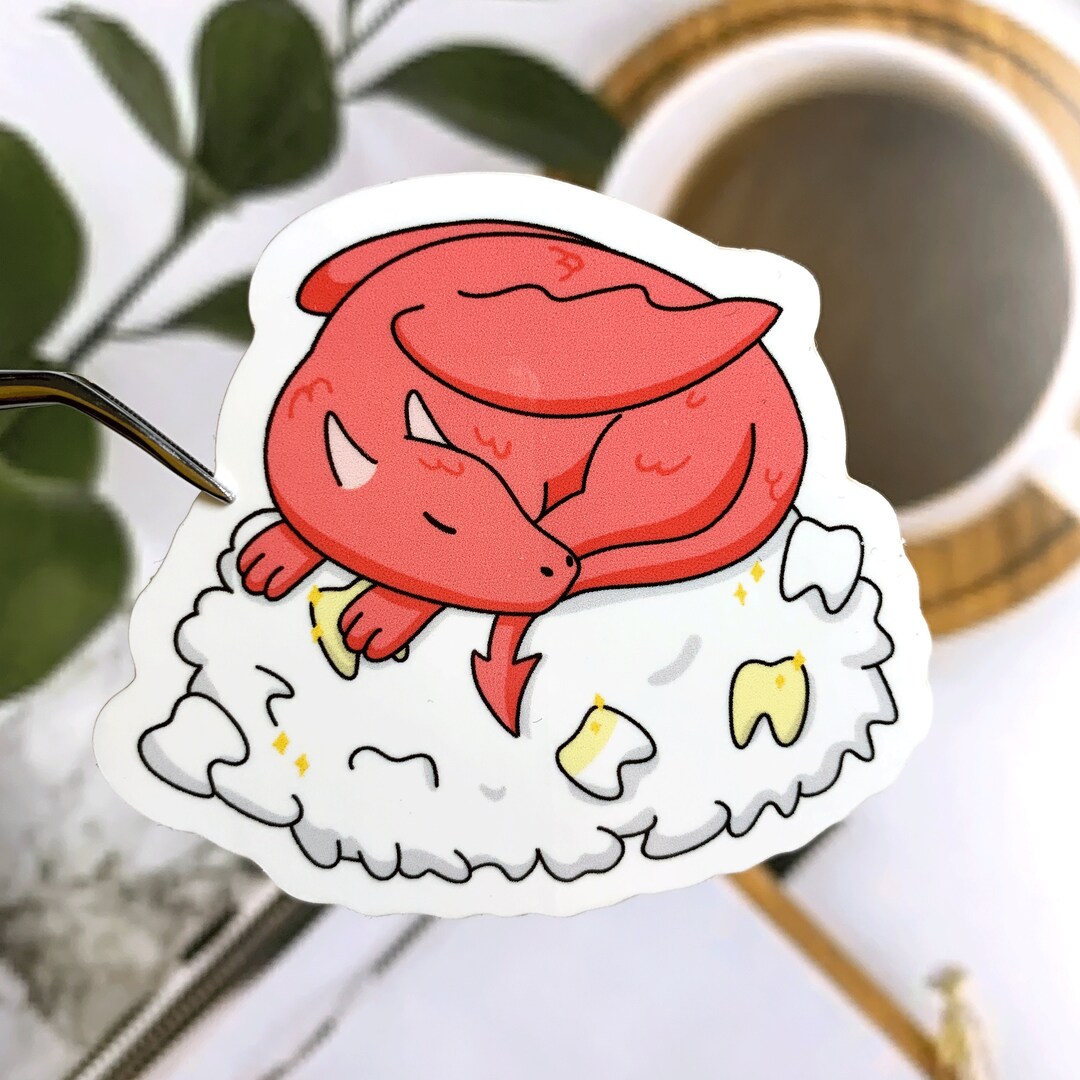 Dragon Hoarder Sticker Dental Dental Student Sticker Dental Assistant ...