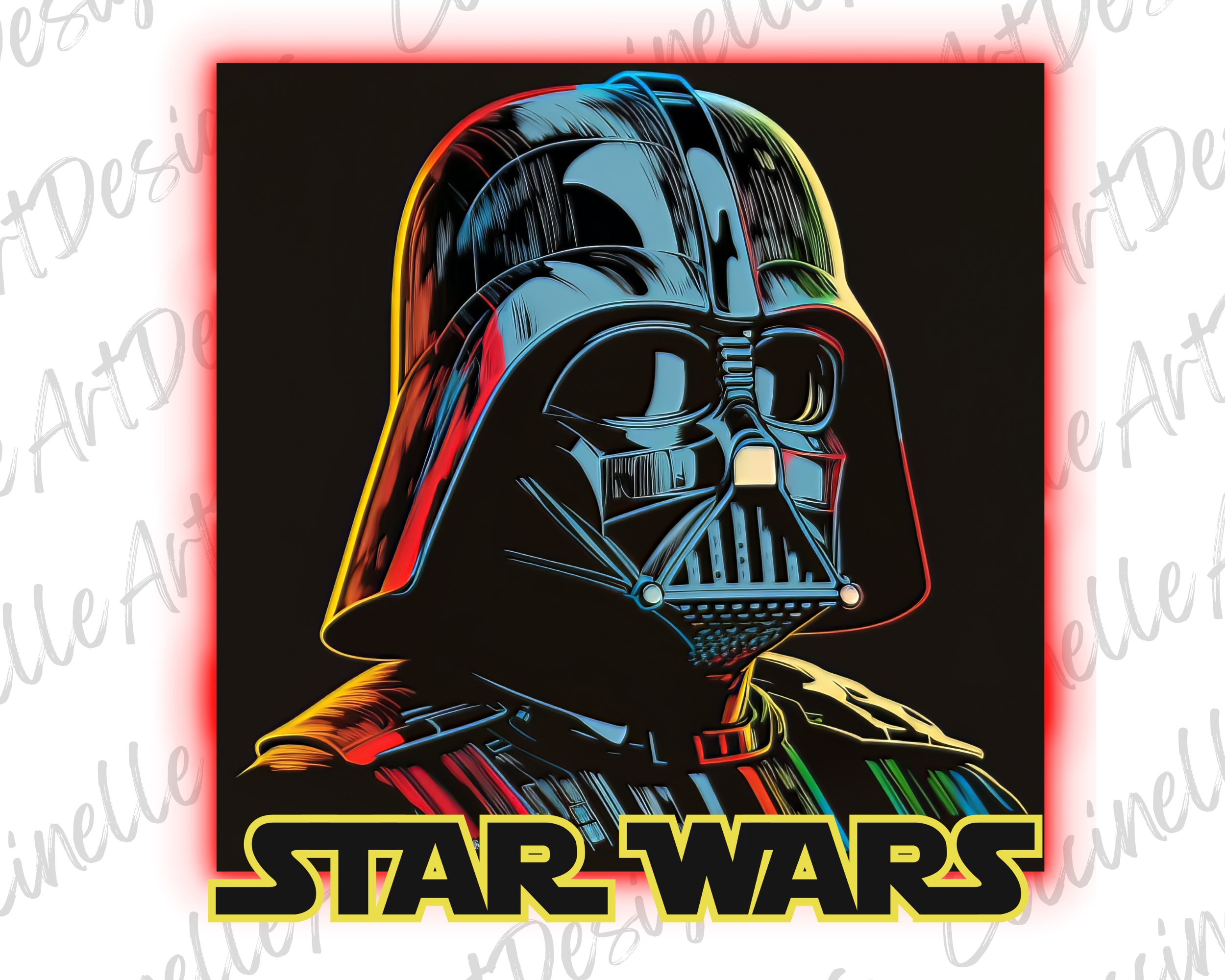 Darth Vader Full Body Stencil