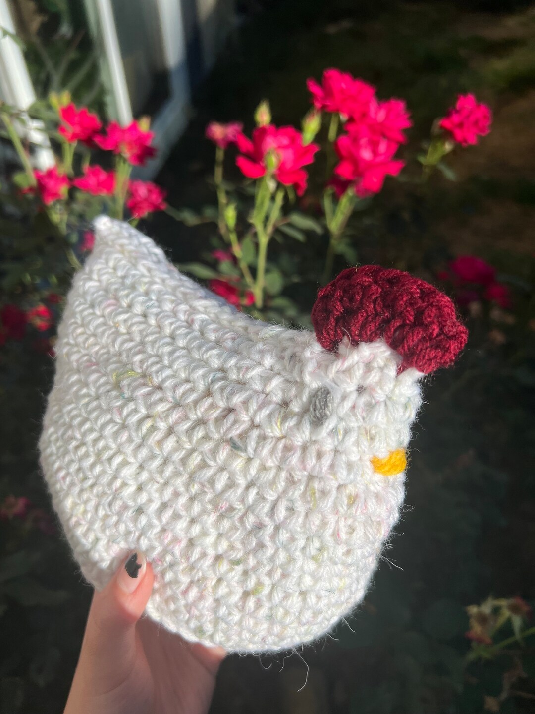 Large Crochet Chicken Plushy | Amigurumi, Crochet, Animal, Toy - Etsy