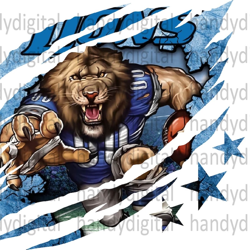 Detroit Lions Clipart - Etsy