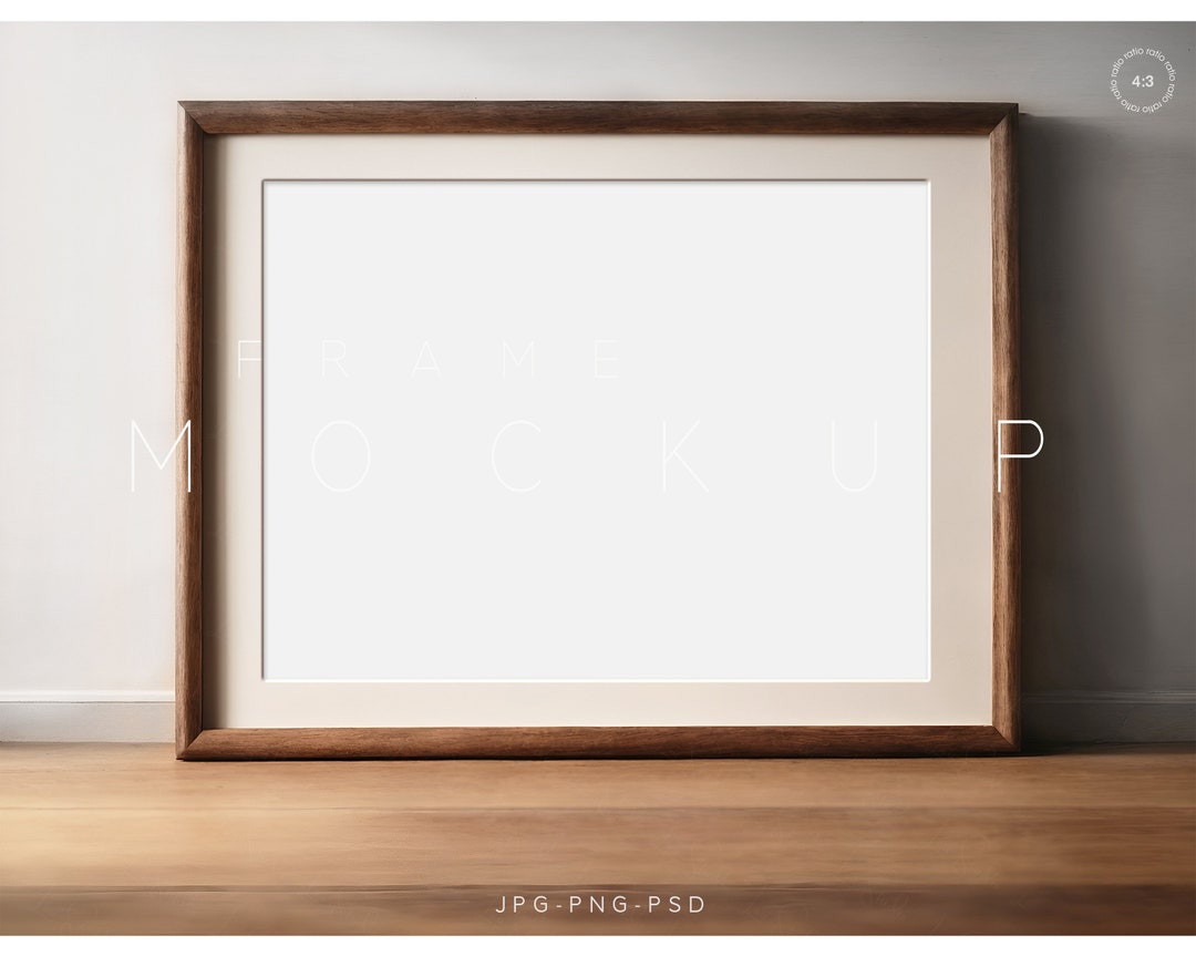 Horizontal Interior Mockup Frame, 4x3 Horizontal Interior Mockup ...