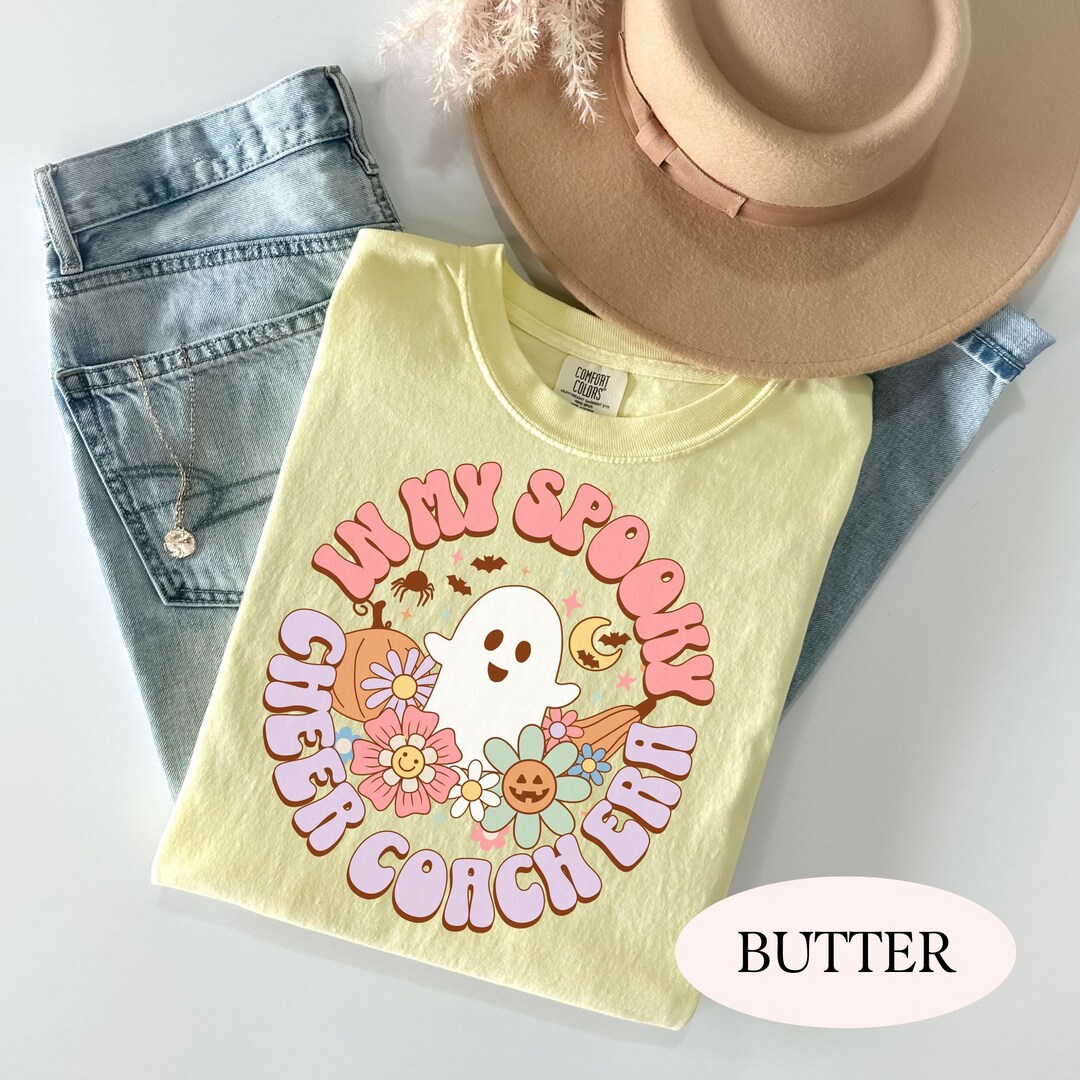 Comfort Colors Spooky Cheer Coach T-shirt - Halloween Tee - Etsy