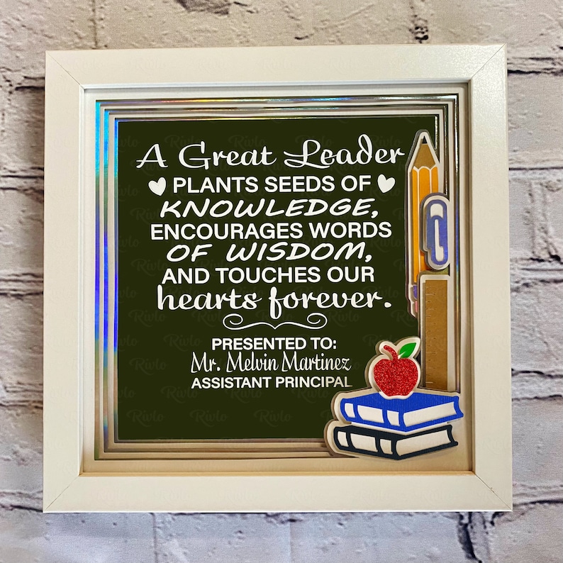 Teacher 3D Frame 3D Teacher Shadow Box Frame Teacher 3D Picture Frame ...