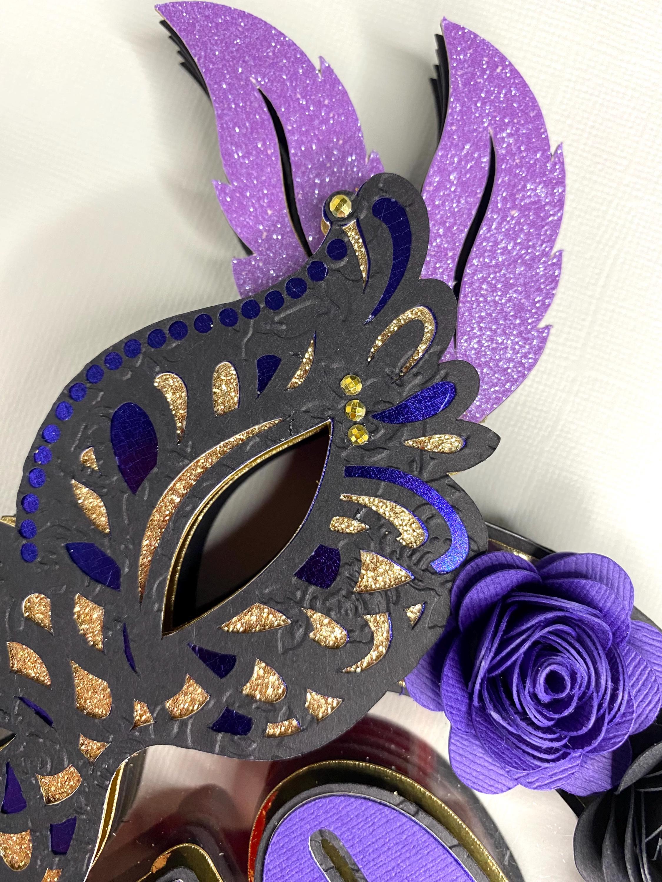 Masquerade Cake Topper Carnival Masquerade Roaring 20s the Great Gatsby ...