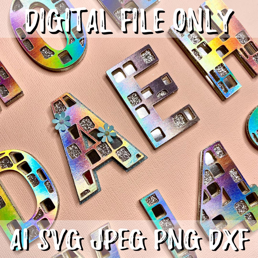 Disco Font and Numbers Disco Alpha Disco Bundle Font Disco Ball 3D ...