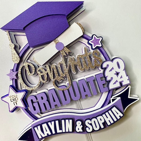 Personalized Graduation Cake Topper - Etsy