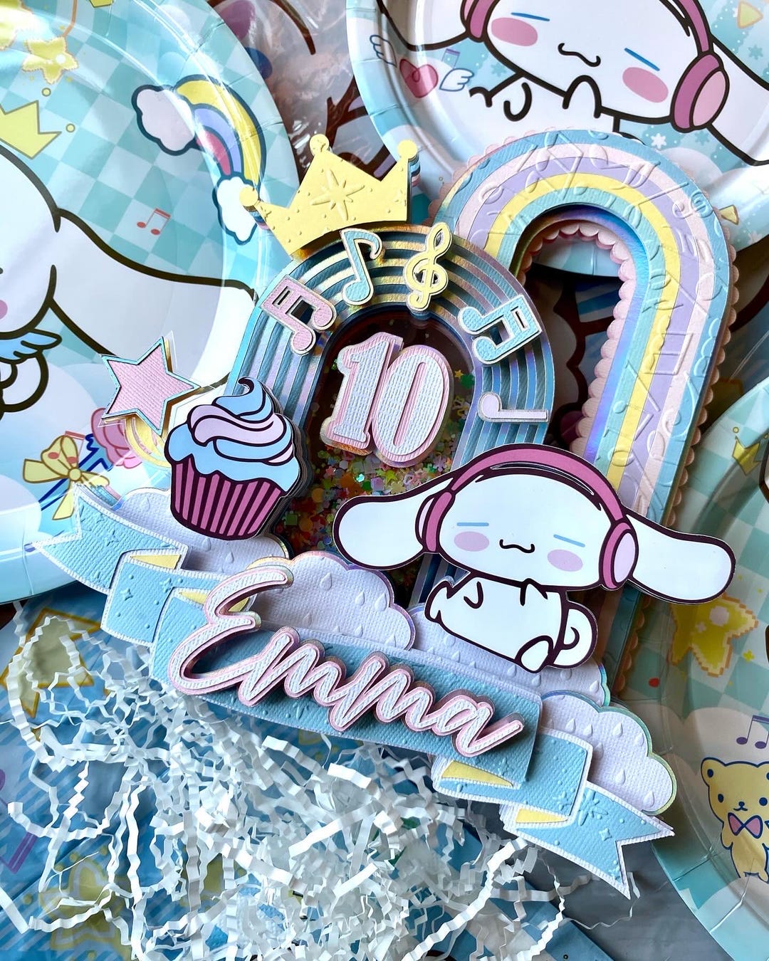 Cinnamoroll Cake Topper Cinnamoroll Birthday Cake Topper Cinnamoroll ...