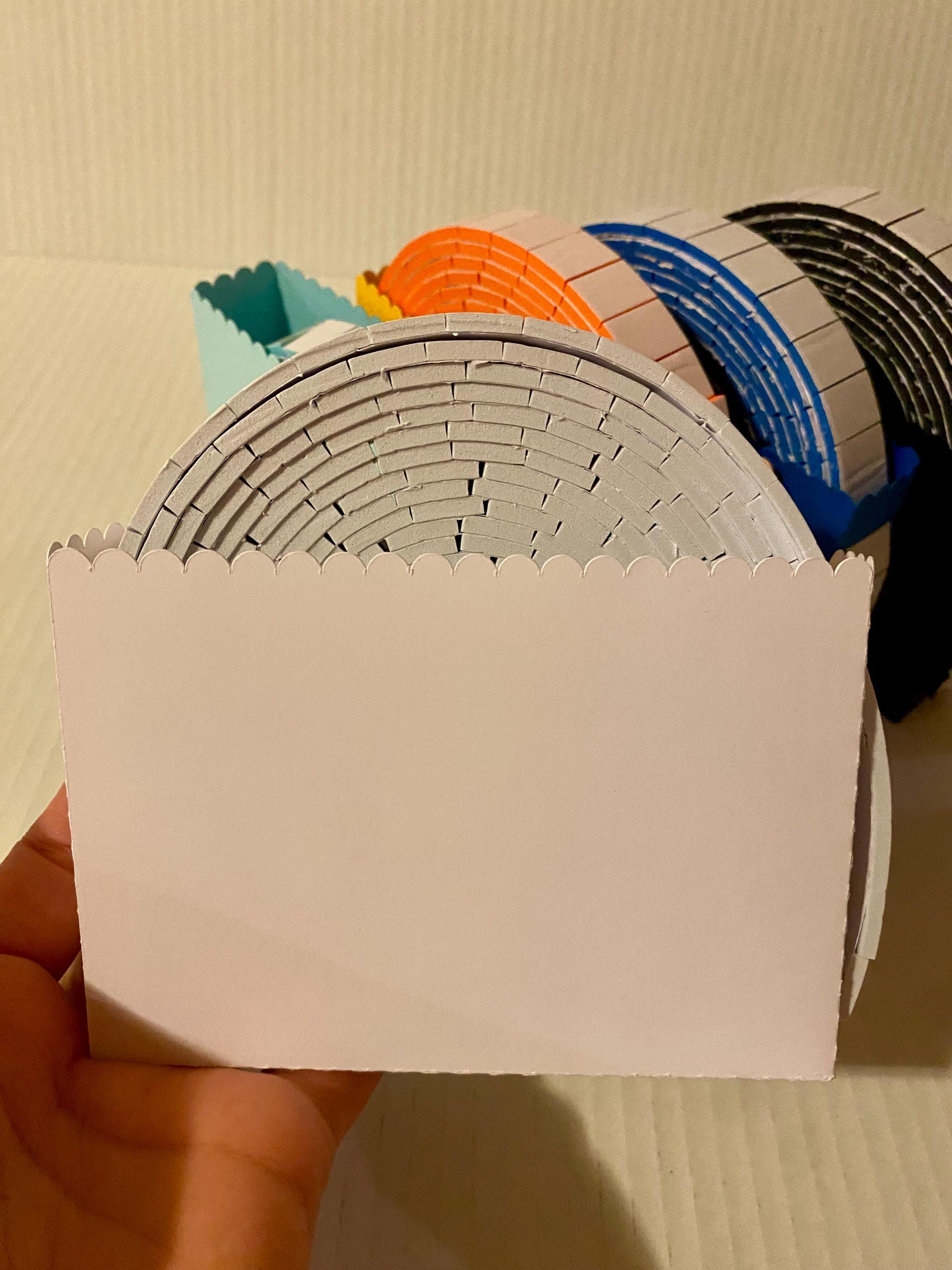 Scalloped Foam Tape Holder SVG Template: Foam Roll Organizer (digital ...