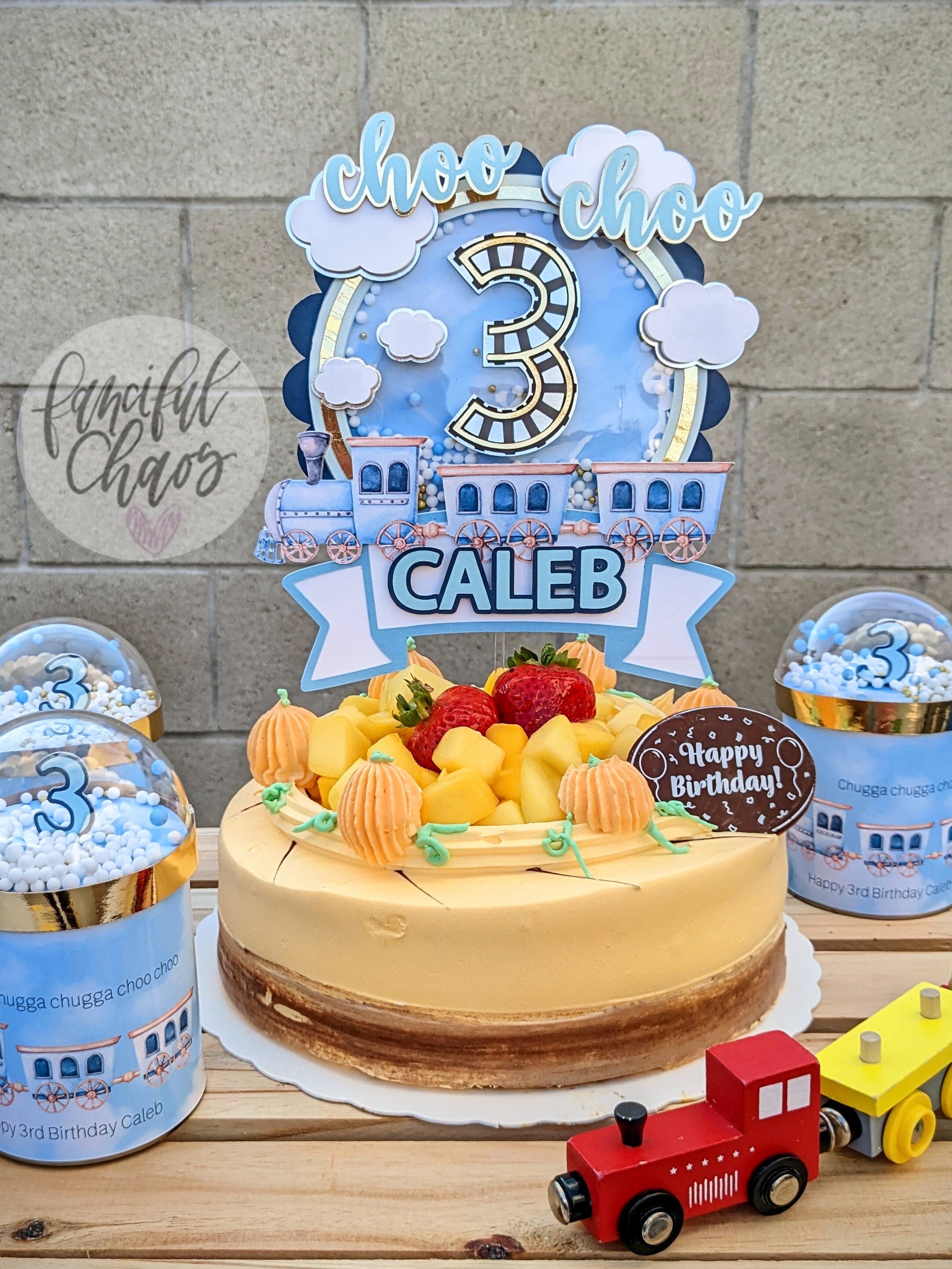 Train Track Birthday Banner Cake Topper Template Svg Png Jpeg Dxf AI ...