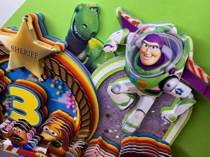 Toy Story Cake Topper | Custom Birthday Cake Topper | Woody Buzz ...