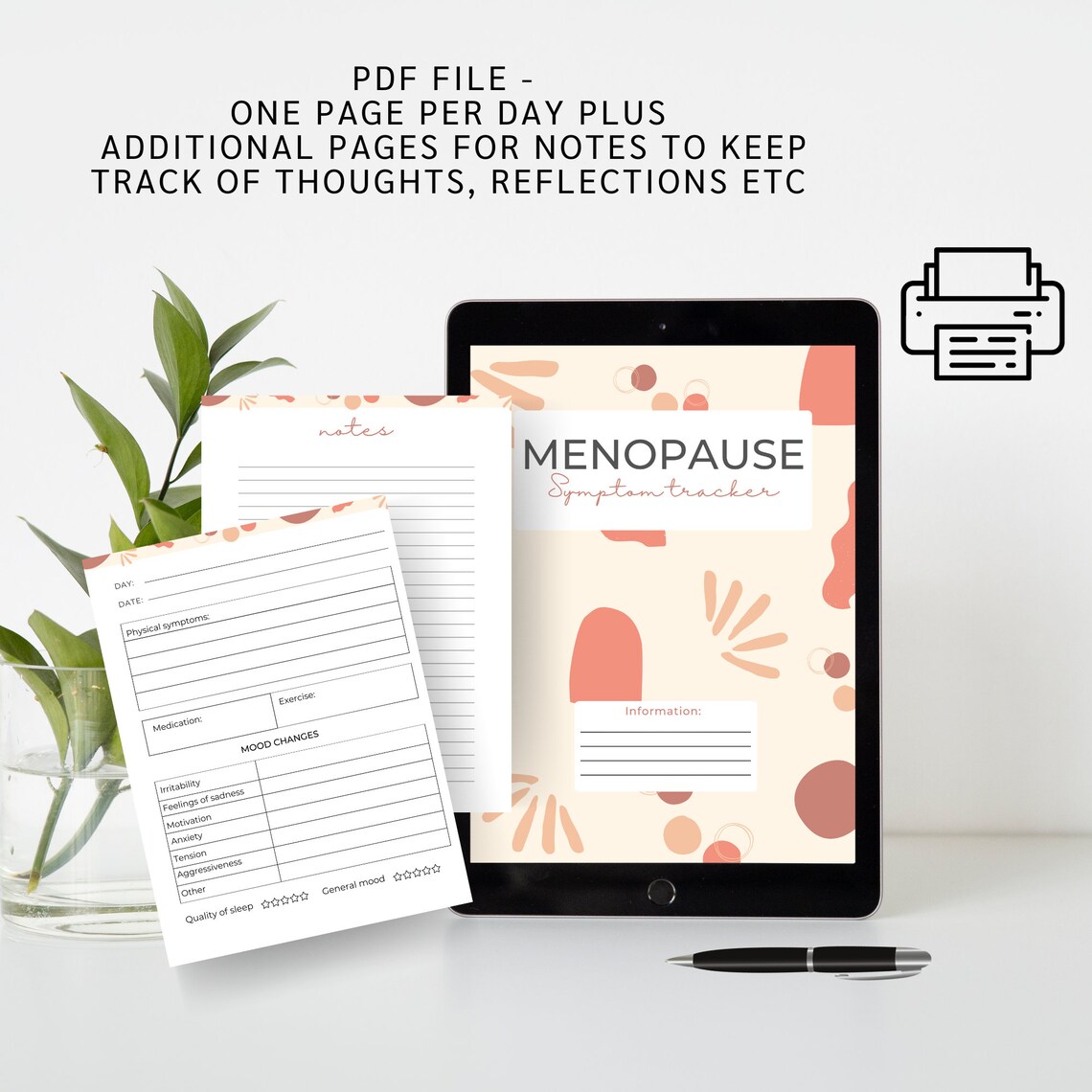 Menopause Symptom Tracker, 'empowerme' Daily Symptom Tracker ...