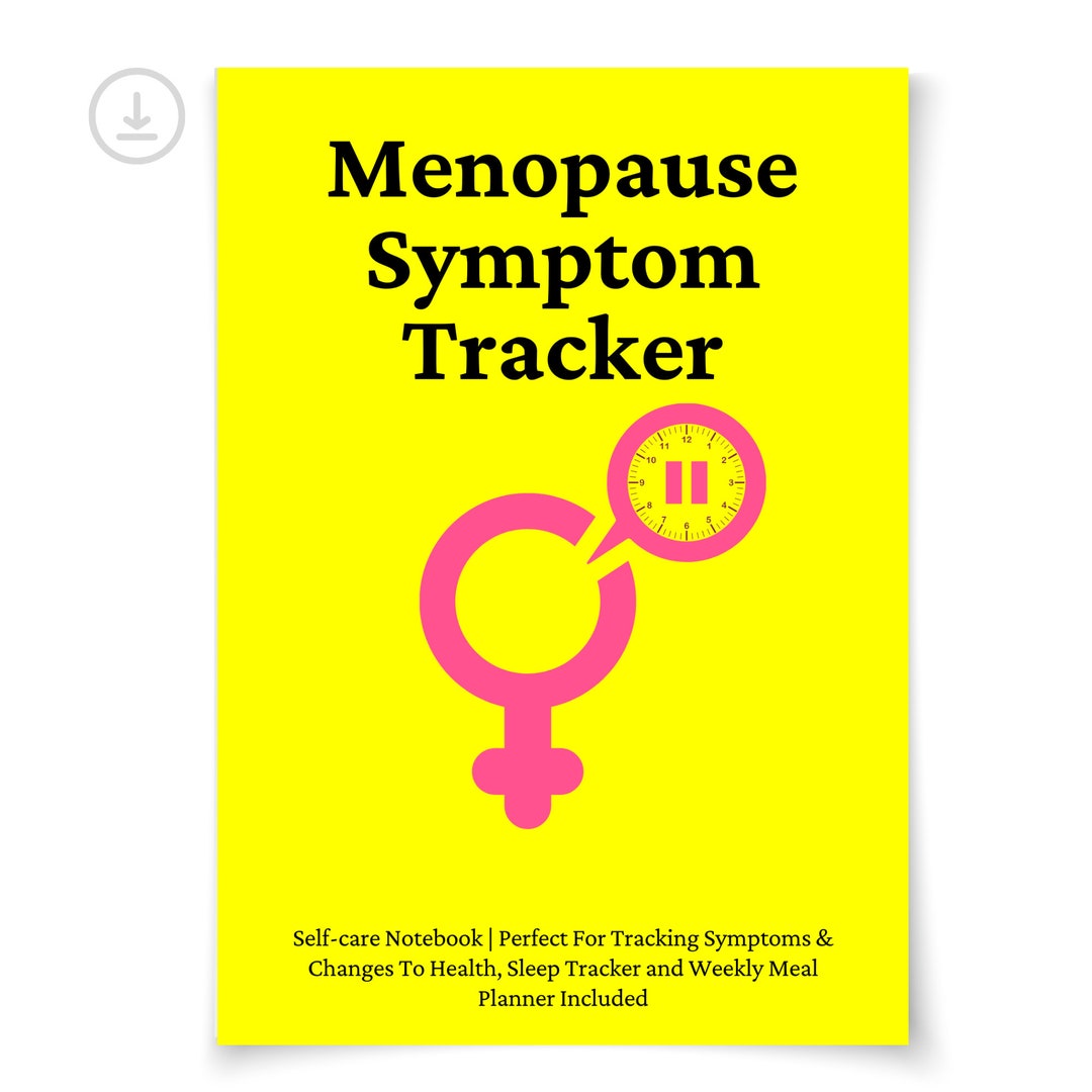 Menopause Perimenopause Symptom Tracker Incl. Weekly Meal Planner and ...