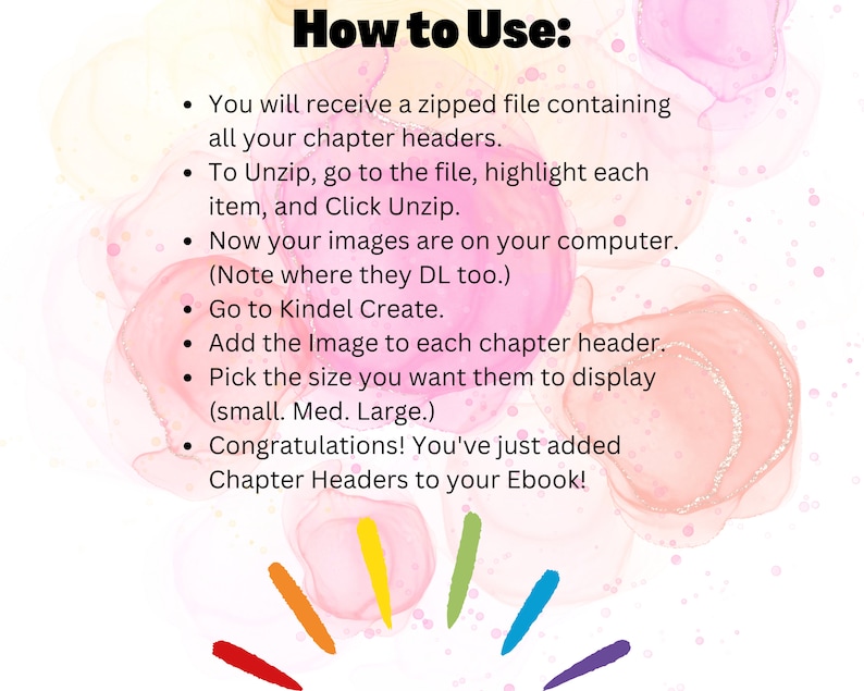 The Rose Romance Chapter Header Numbered Designs. Chapter Graphics for ...