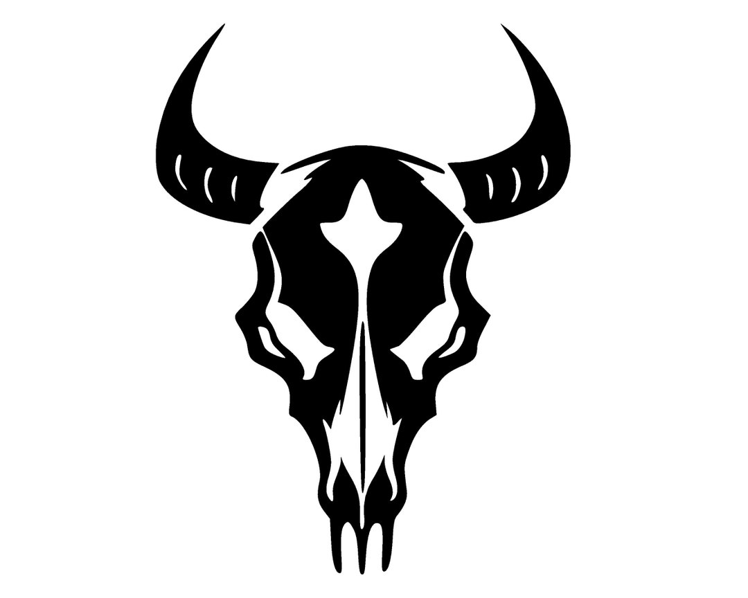 Demonic Cow Skull With Star Headers Numbered 1-25 Designs. - Etsy