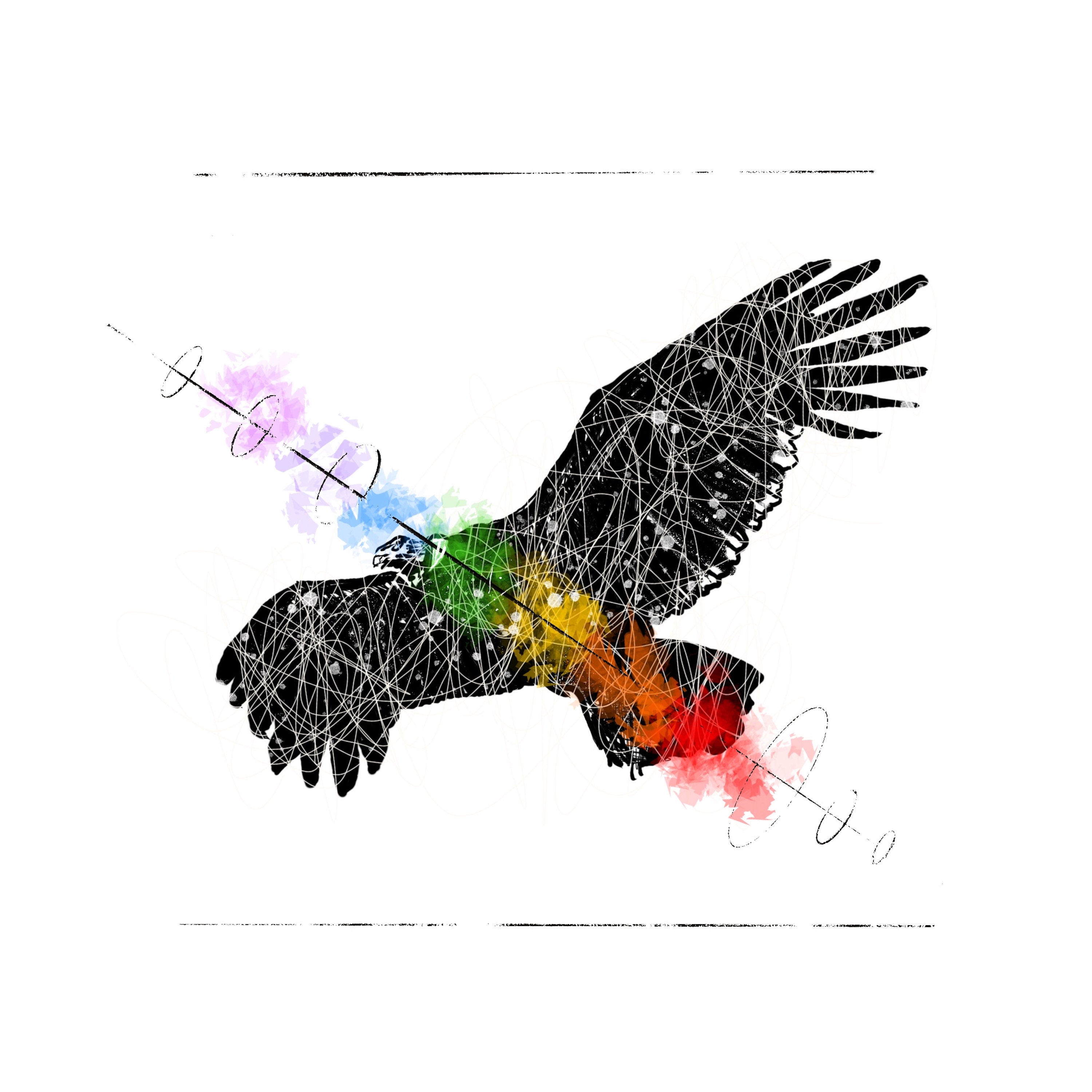 Condor Digital Art Bird Watcher Print Chakra Condor Wall Art Printable ...