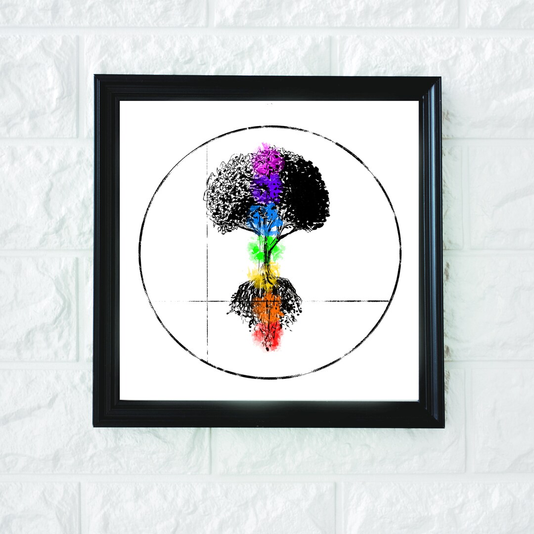 Om Maple Tree Tree of Life Chakra Tree Colourful Tree - Etsy