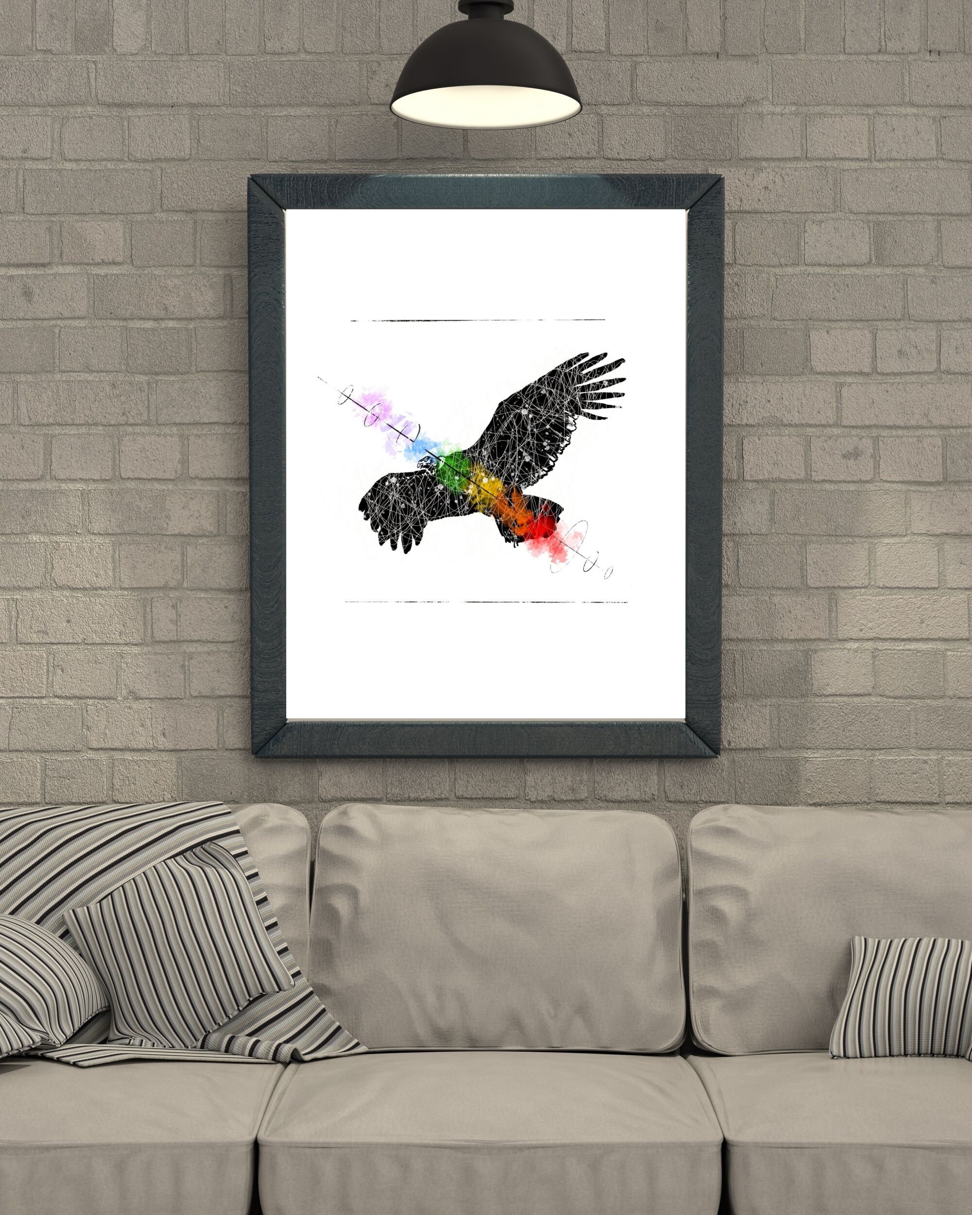 Condor Digital Art Bird Watcher Print Chakra Condor Wall Art Printable ...