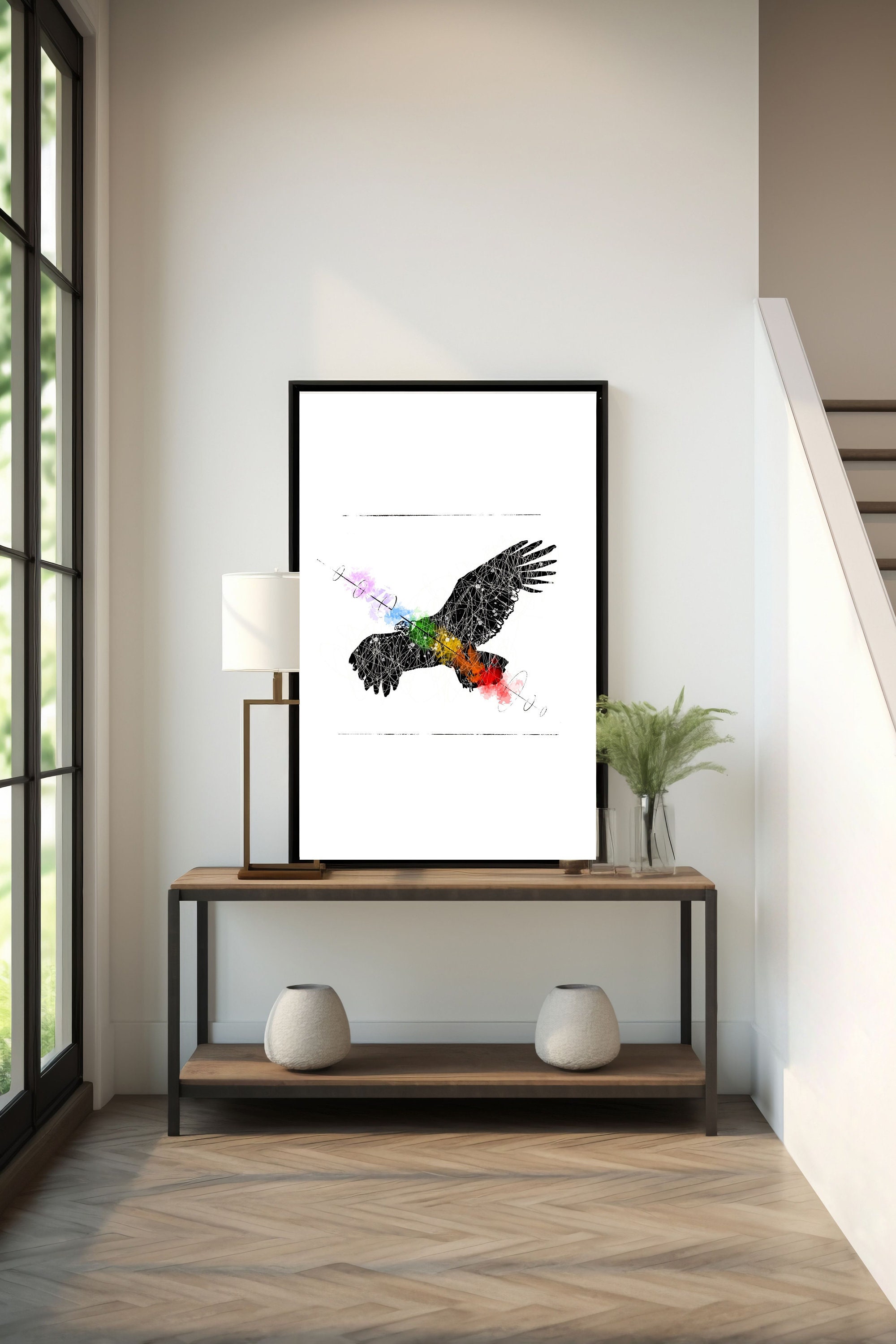 Condor Digital Art Bird Watcher Print Chakra Condor Wall Art Printable ...