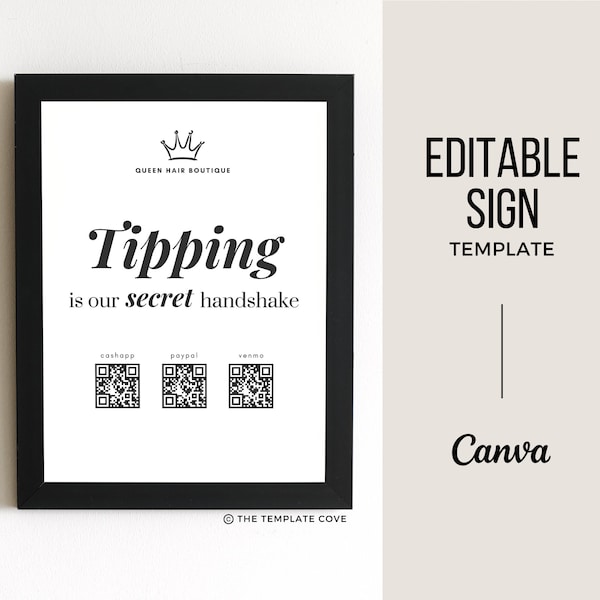 Tips Appreciated Sign - Etsy