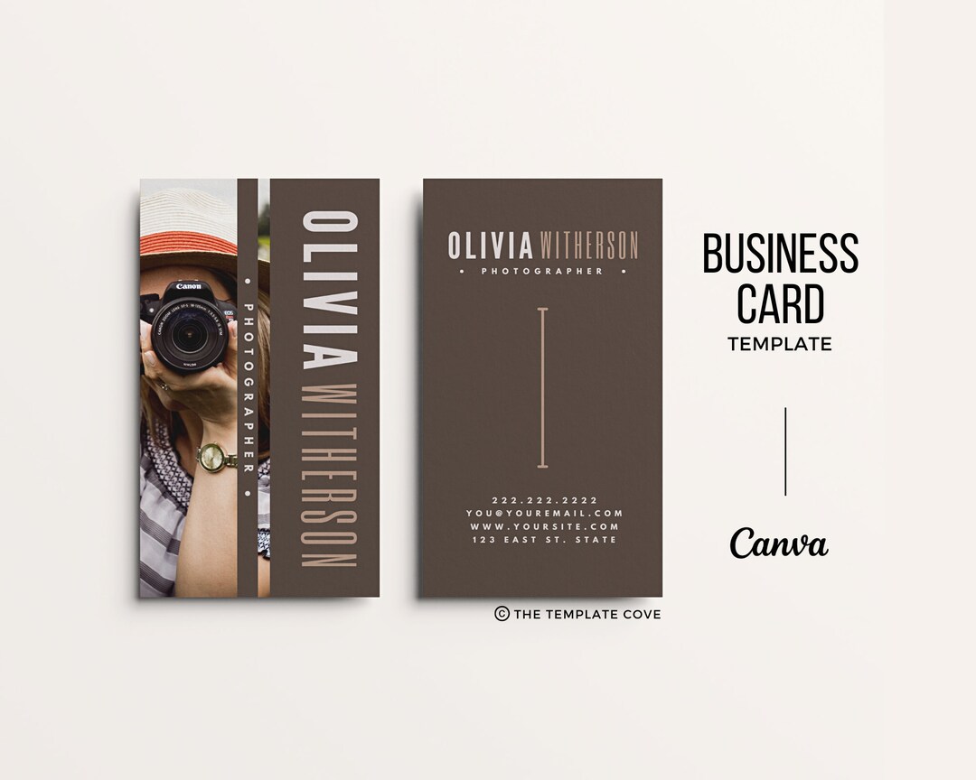 DIY Photographer Business Card, Double Sided, Business & Calling Cards ...