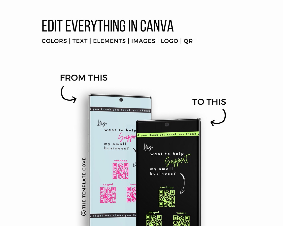 Tip Sign, Virtual Tip Jar Printable, Scan to Pay Tip Jar Sign, Tips ...