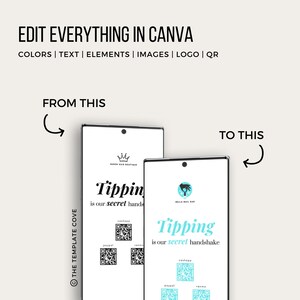 Virtual Tip Jar Printable, Scan to Pay Tip Jar Signs, Tips Appreciated ...