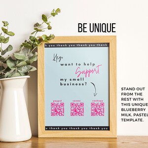 Tip Sign, Virtual Tip Jar Printable, Scan to Pay Tip Jar Sign, Tips ...