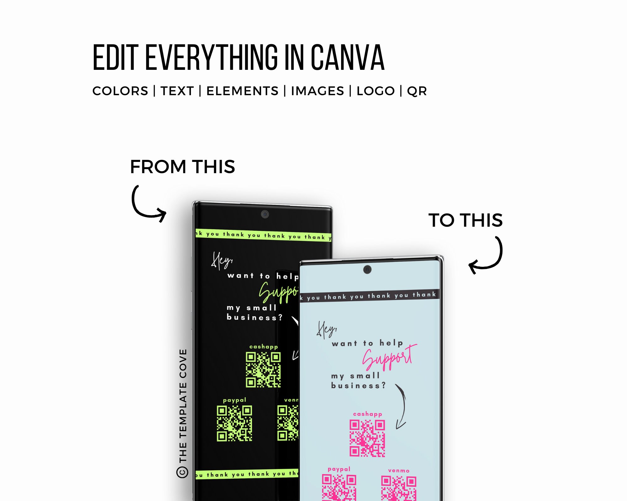 Tip Sign, Virtual Tip Jar Printable, Scan to Pay Tip Jar Sign, Tips ...