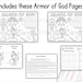 Armor of God Activity Coloring Pages DIGITAL DOWNLOAD // Printable ...