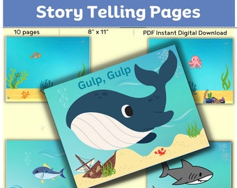 Slippery Fish Printable Set // Ocean // Downloads // Shark // Pretend ...