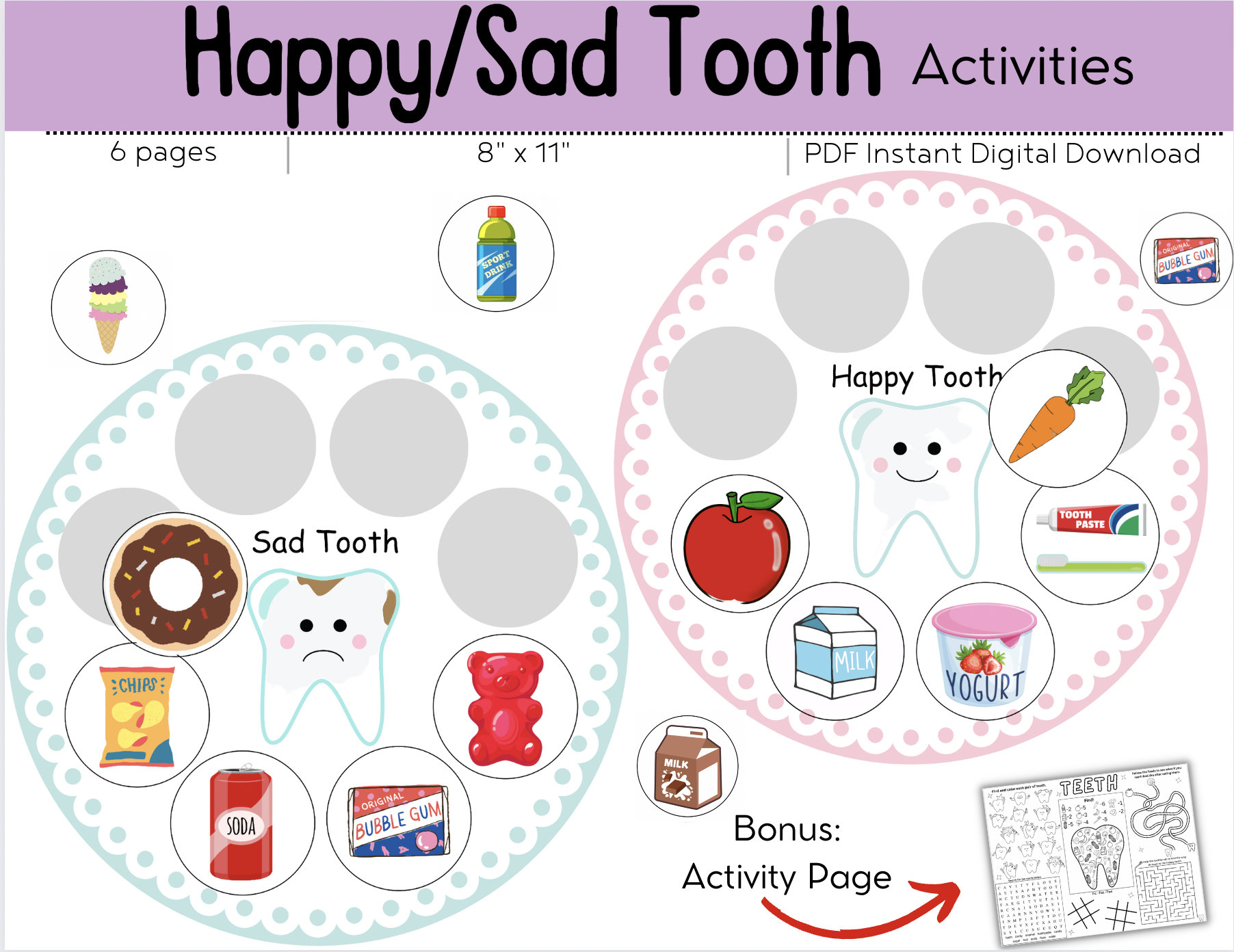 Happy Tooth Sad Tooth