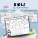 Bible Stories Activity Coloring Pages DIGITAL DOWNLOAD // Printable ...