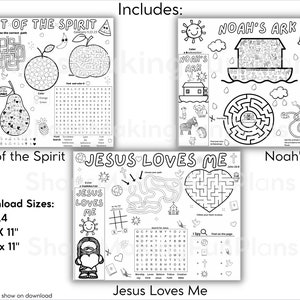 Bible Stories Activity Coloring Pages DIGITAL DOWNLOAD // - Etsy