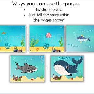 Slippery Fish Printable Set // Ocean // Downloads // Shark // Pretend ...