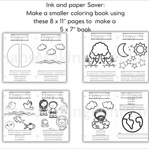 7 Days of Creation Coloring Pages DIGITAL DOWNLOAD // Printable ...