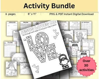 Bible Stories Activity Coloring Pages DIGITAL DOWNLOAD // Printable ...